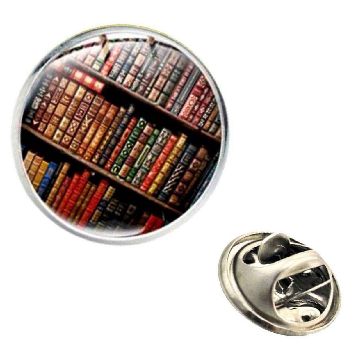 Bassin and Brown Brown/Red Mens Stack of Books Lapel Pin – KJ Beckett